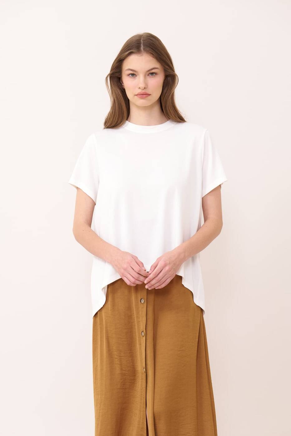 Basic T-Shirt Mavi - Roman