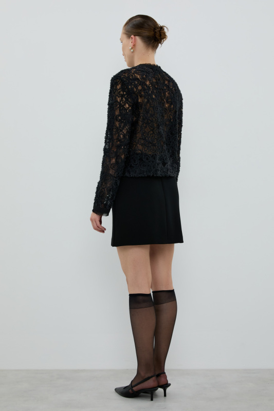 Mini Etek Siyah - Roman