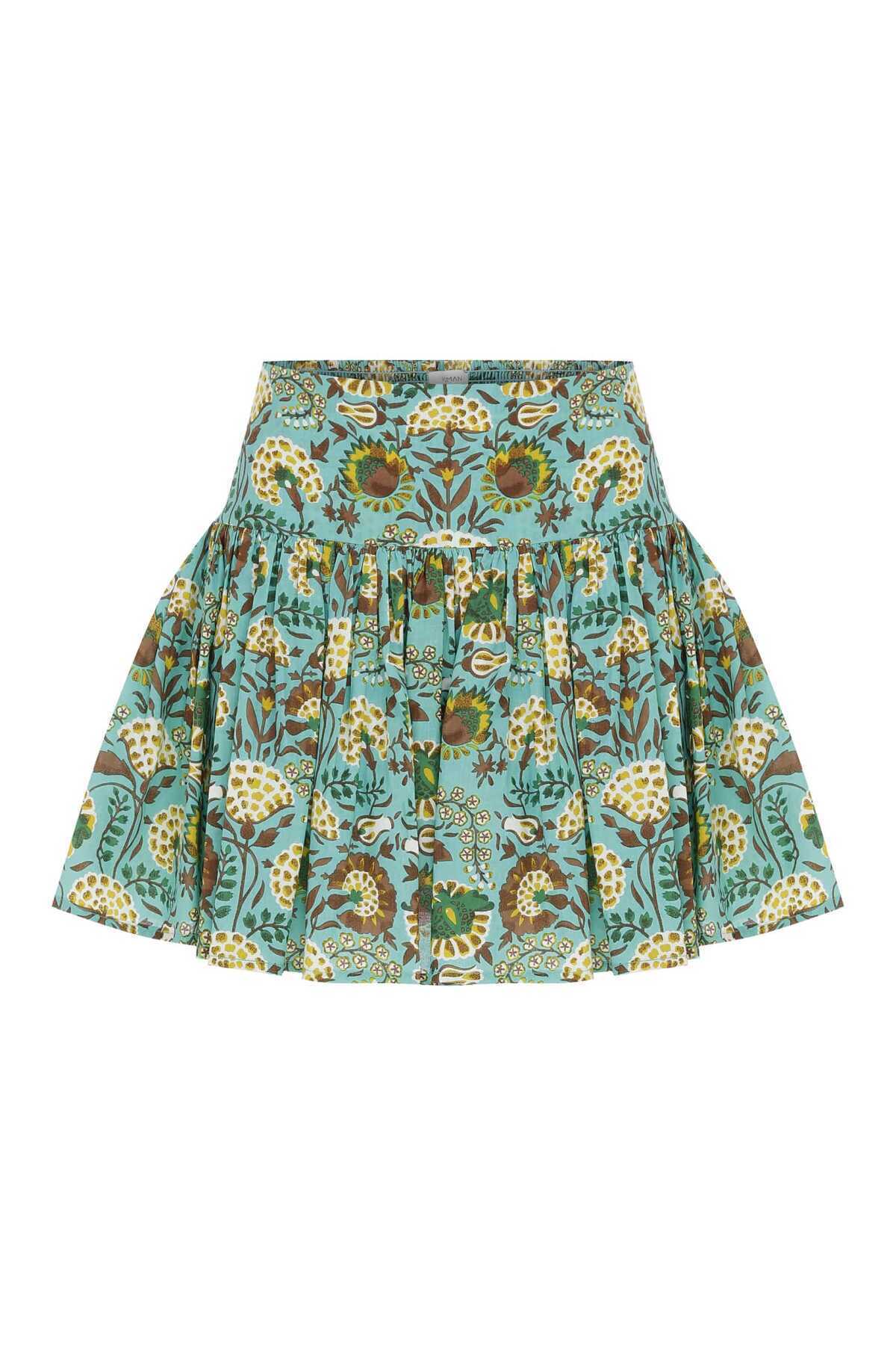 Pileli Desenli Mini Etek Standart Renk - Roman